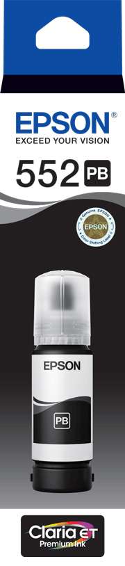 Genuine Epson T552 - Photo Black Ink Bottle - GotInk